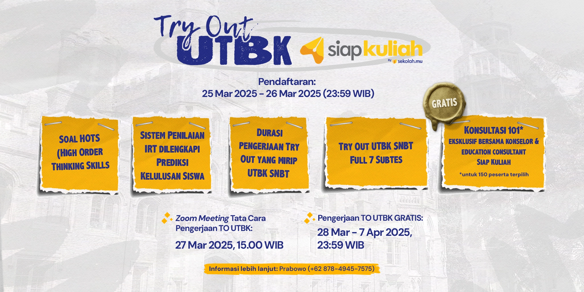 [Form] – Try Out UTBK – Siap Kuliah